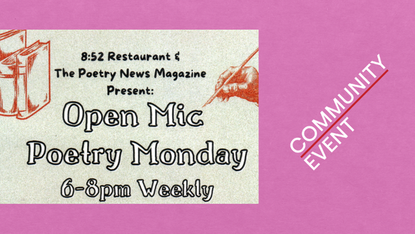 Open Mic Poetry Mondays @ 8:52 Restaurant | New Australian poetry ...